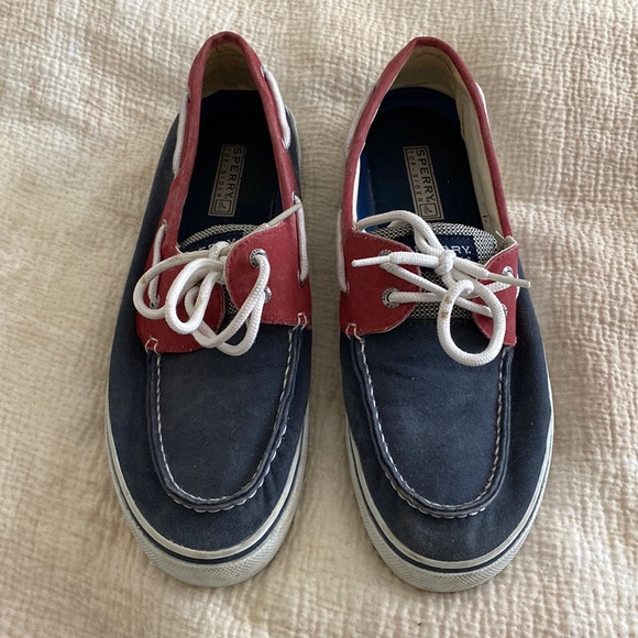 Sperry | Shoes | Red Blue Sperrys Top Sider Shoes | Poshmark